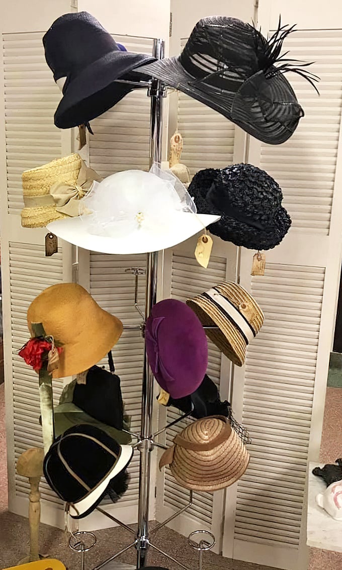 Hat heaven for fashionistas and history buffs alike. From church-ready wide brims to jaunty cloches that scream "Gatsby party."
