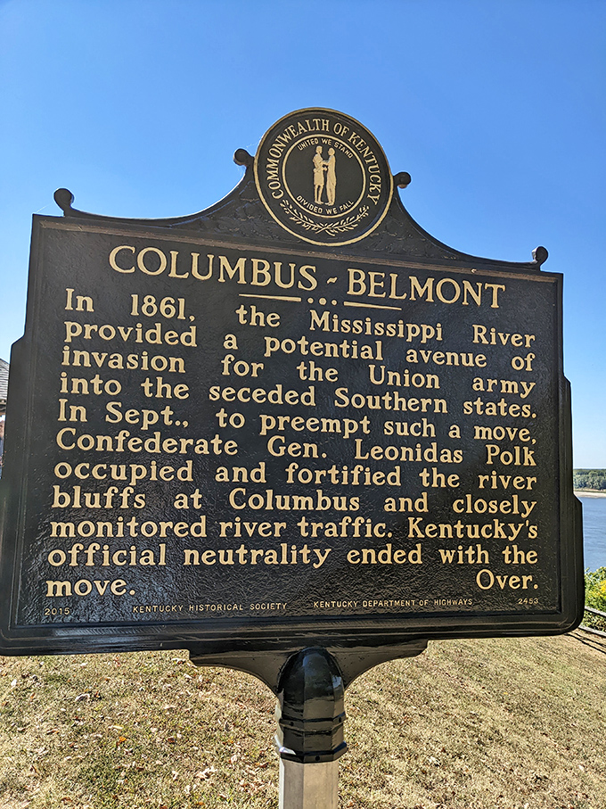 History buffs rejoice! This marker tells the tale of how Kentucky's neutrality in the Civil War lasted about as long as most New Year's resolutions.