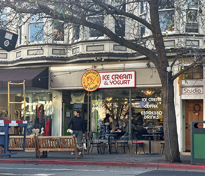Lappert's Ice Cream serves scoops of happiness to patrons who understand that calories don't count when consumed with a view.