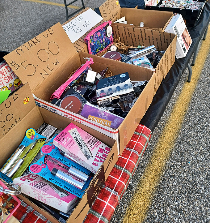 Beauty bargain bonanza where $5 transforms into makeup magic. The cosmetic equivalent of finding loose change in your couch cushions.