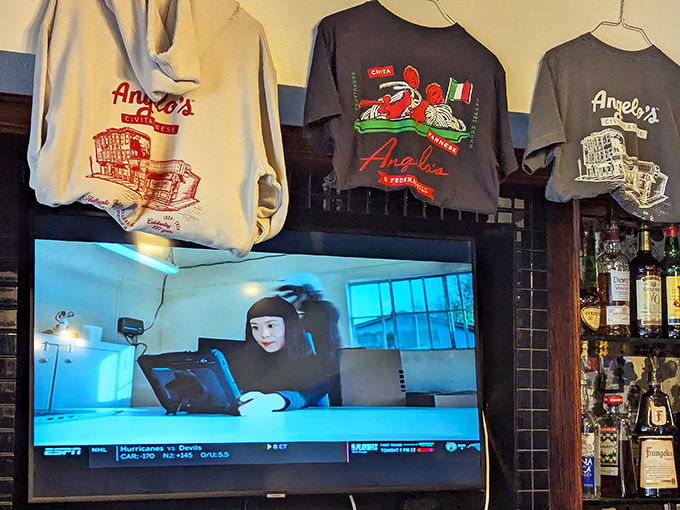 Wear your Angelo's pride home—merchandise that lets you represent Rhode Island's pasta paradise long after the leftovers are gone.