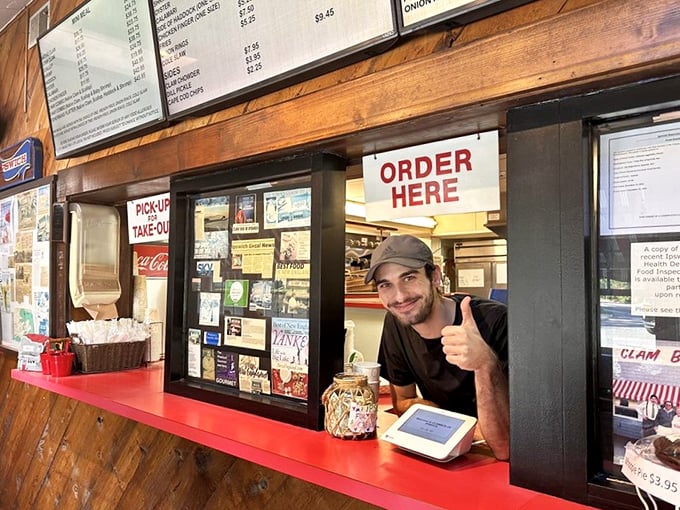 The ordering counter&mdash;where dreams are placed and hunger pangs begin their countdown to satisfaction. That tip jar isn't going to fill itself!