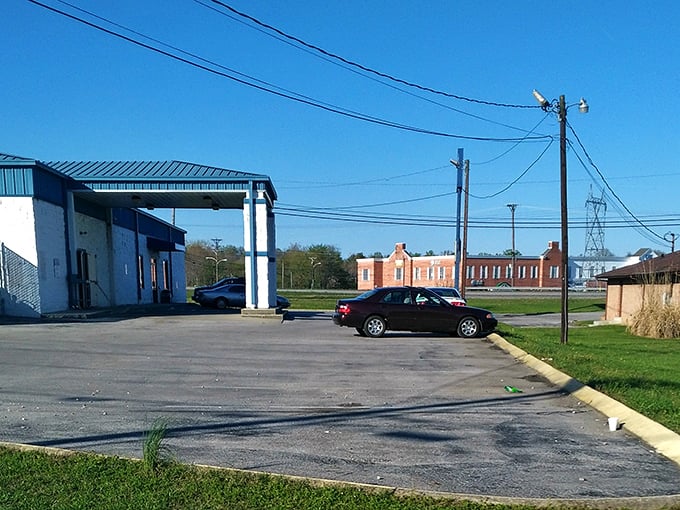 The parking lot of promise. Each car that pulls in carries someone hoping to find that perfect something they didn't know they needed.