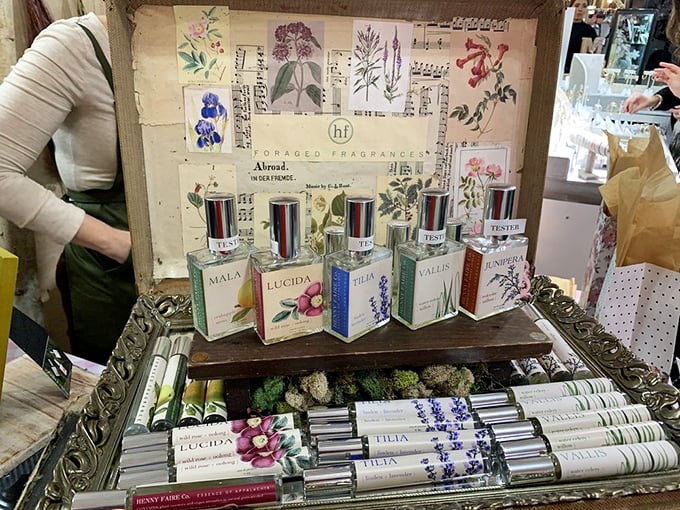 Foraged Fragrances offers scents that tell stories. One spritz and suddenly you're wandering through an herb garden rather than a subway station.
