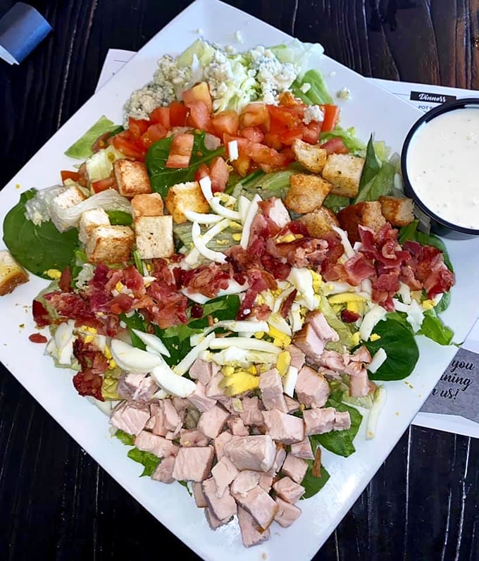 This isn't just a salad—it's a color wheel of nutrition that actually tastes good. The kind of healthy eating you don't resent.