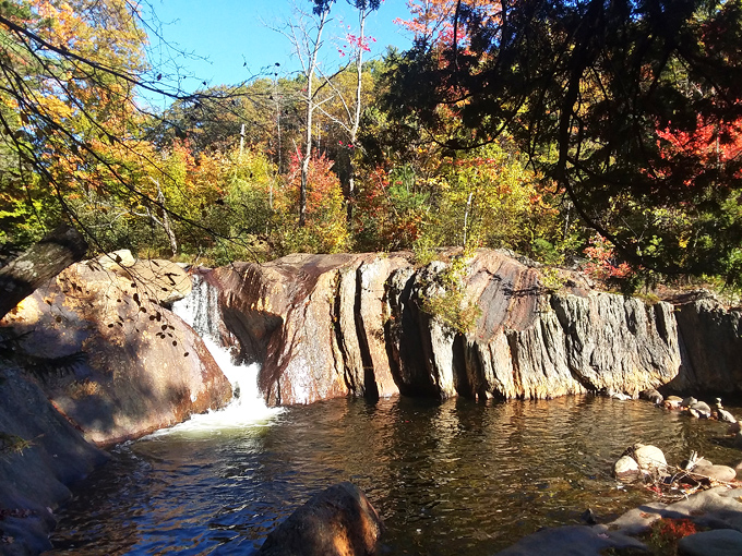 Smalls Falls – where water has been sculpting stone into art for thousands of years without ever asking for gallery space.