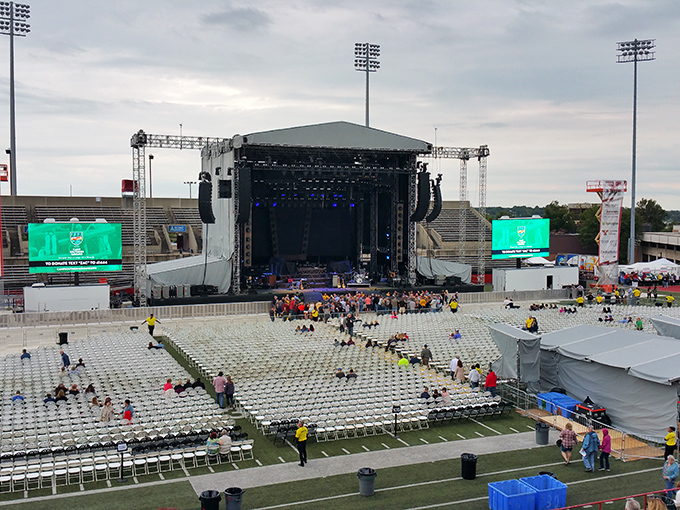 Stambaugh Stadium hosts concerts that bring big-name entertainment without big-city ticket prices or parking nightmares.