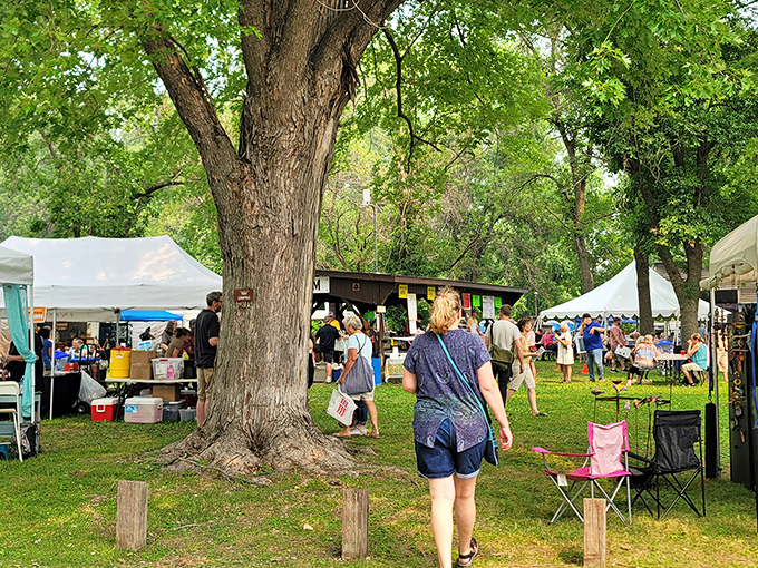 The Stockholm Art Fair transforms a village green into a celebration of creativity. Under ancient oaks, art and community flourish together.