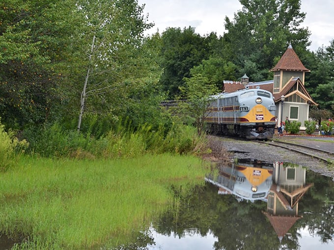 Vintage trains still roll through the countryside, reflecting a community that honors its past while making retirement dollars work for the future.