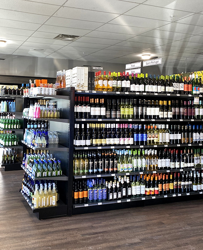 Wine selection that rivals big-city shops, minus the big-city prices. Because after a day of serious shopping, you deserve a serious pour.