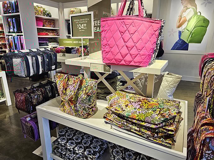 Vera Bradley's colorful patterns at outlet prices mean you can coordinate your entire life without mortgaging it.