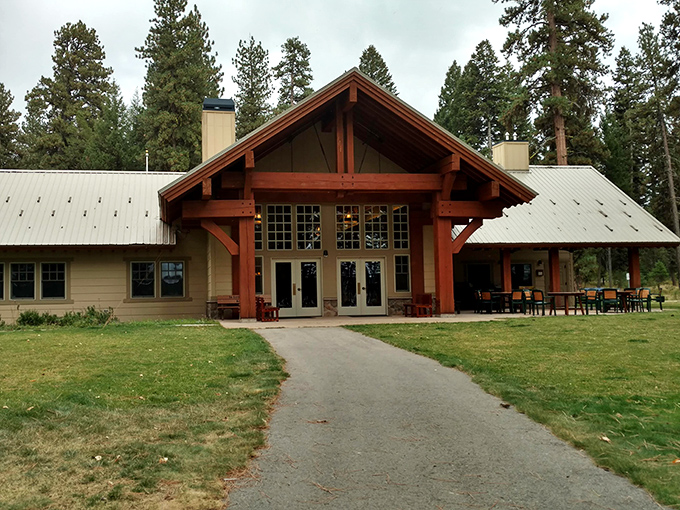 The visitor center &ndash; where rustic charm meets modern amenities, proving you can be one with nature without sacrificing indoor plumbing.