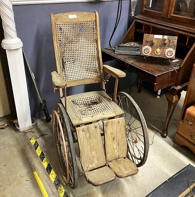 Not just an antique wheelchair&mdash;it's a haunting piece of medical history that makes you grateful for modern healthcare advancements.