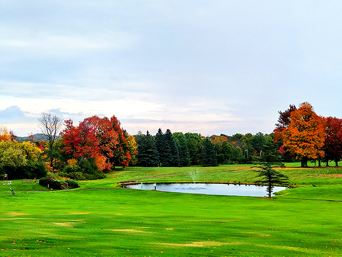 The Gogebic Country Club showcases fall's spectacular show, where golf meets leaf-peeping in a perfect marriage of recreation and natural beauty.
