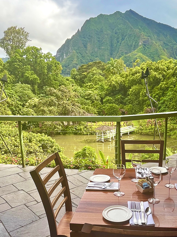 Dinner with a view that makes conversation optional. When Mother Nature is your dining companion, everything on your plate tastes even better.