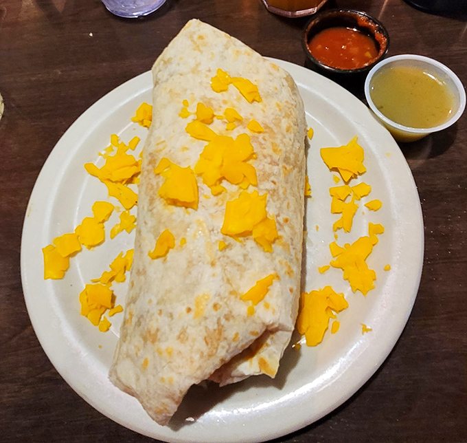The breakfast burrito at Paul's doesn't just speak to your hunger – it delivers a full-on cheese-draped sermon about morning satisfaction.