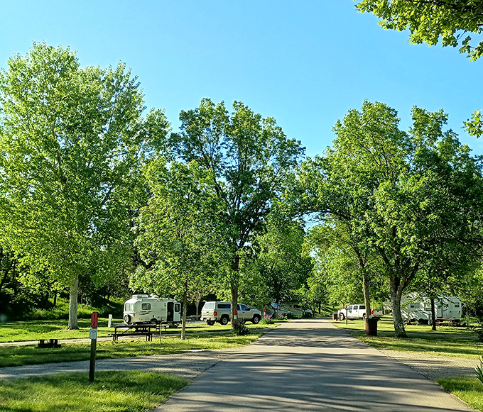 Camping among the cottonwoods – where the hardest decision is whether to roast marshmallows now or wait until after the sunset show.