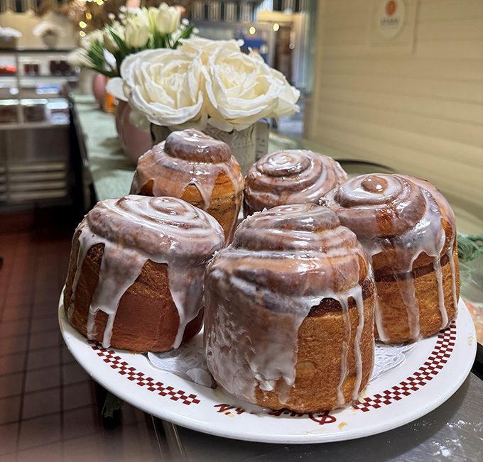Cinnamon rolls with icing cascading down like sugary waterfalls &ndash; resistance is absolutely futile.