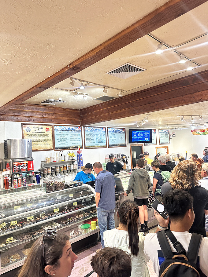 The line forms with purpose and anticipation&mdash;a universal truth that the best things in life are worth waiting for.