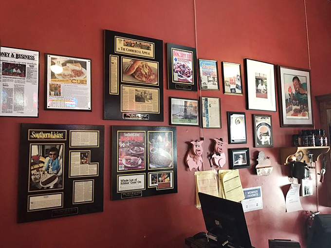 Take a look at the wall of fame featuring years of awards and memories from all our favorite BBQ-loving guests!