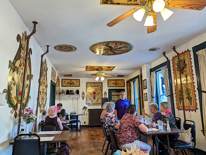 Where strangers become friends over shared appreciation of square noodles and scrapple. The true magic of Deitsch Eck happens at these tables.