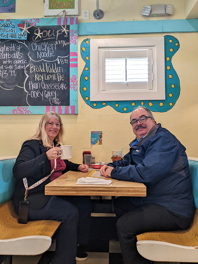 The chalkboard specials change daily, but the colorful, welcoming atmosphere is the constant that keeps locals coming back for more.