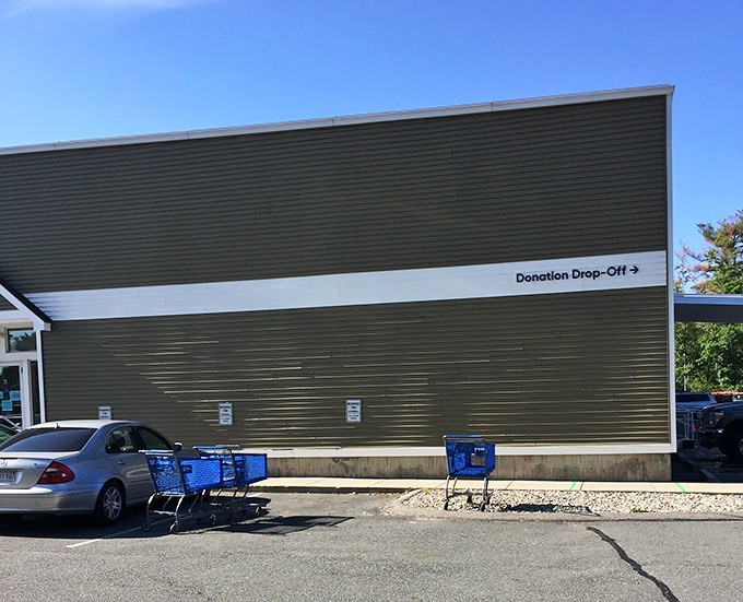 The donation drop-off: where one person's "I'm done with this" becomes another's "I can't believe I found this!"