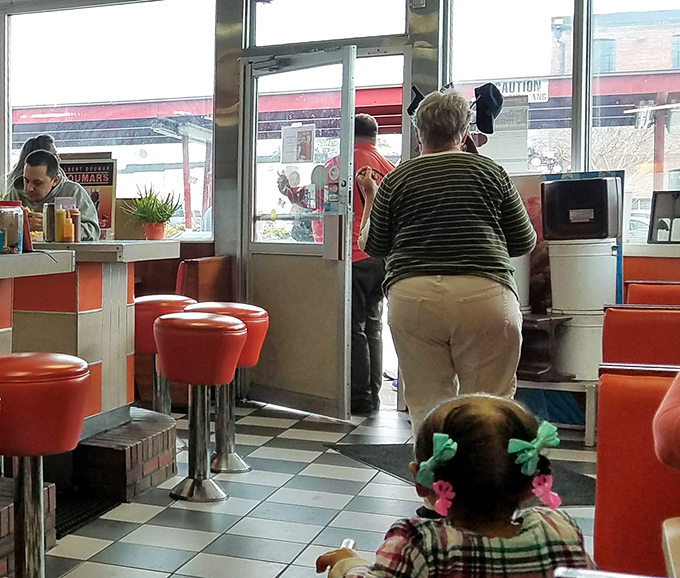 Three generations often dine together at Doumar's, where grandparents can say "I ate here when I was your age."