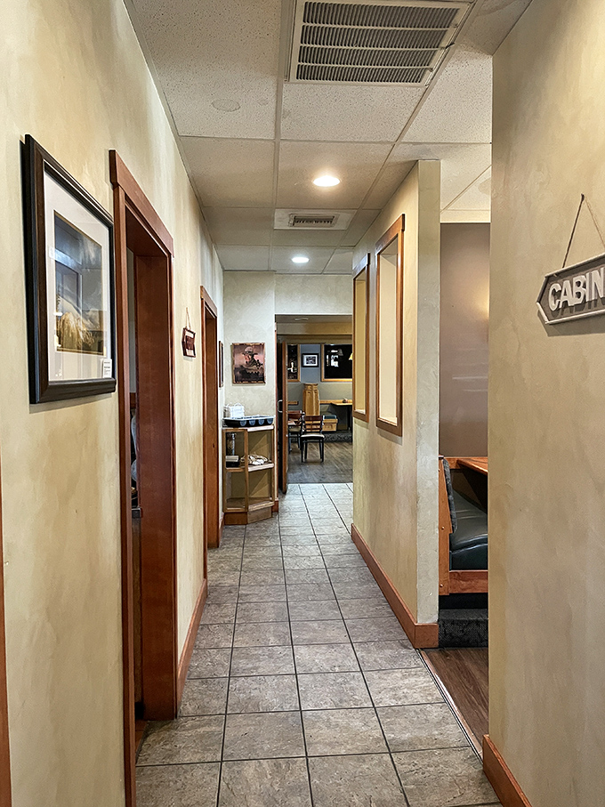 The hallway might be simple, but it's a pathway to flavor town&mdash;each door potentially leading to another delicious discovery.