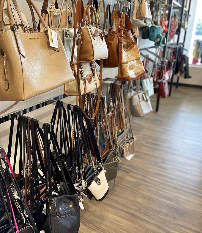 Handbag heaven for the budget-conscious fashionista. Designer names without designer shame when the cashier rings up your total.