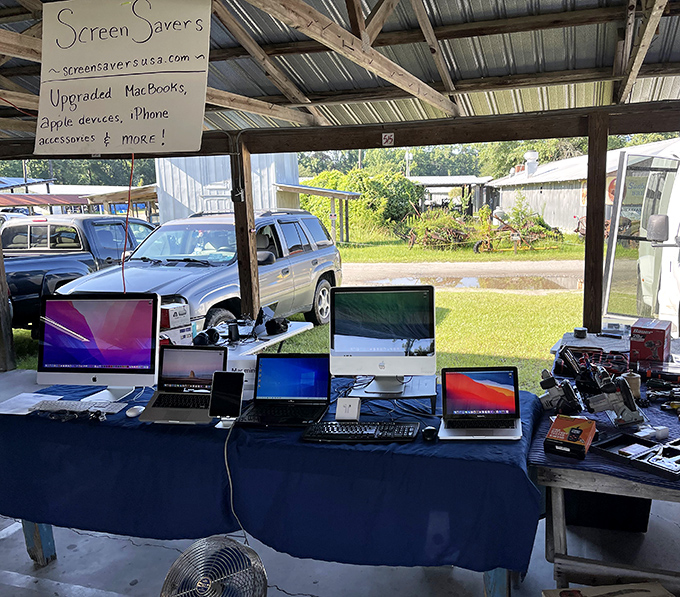 Yesterday's technology at tomorrow's prices! This tech vendor proves that Keller's isn't just about antiques—it's where digital bargains await the savvy shopper.