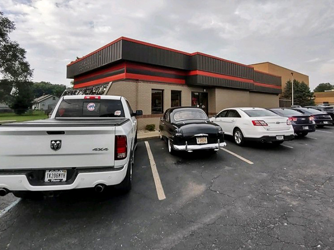 The parking lot tells its own story&mdash;a mix of trucks, classics, and family sedans. Good food brings everyone to the same table.
