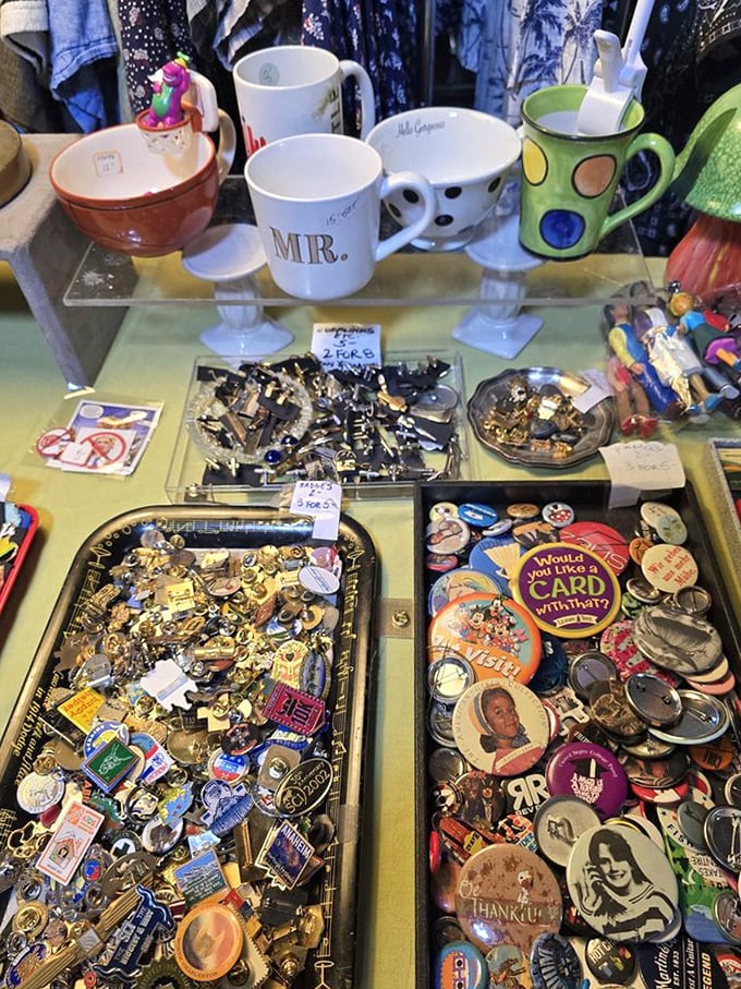 Vintage pins and buttons tell stories of bygone eras, political movements, and cartoon obsessions&mdash;tiny time capsules you can wear on your jacket.