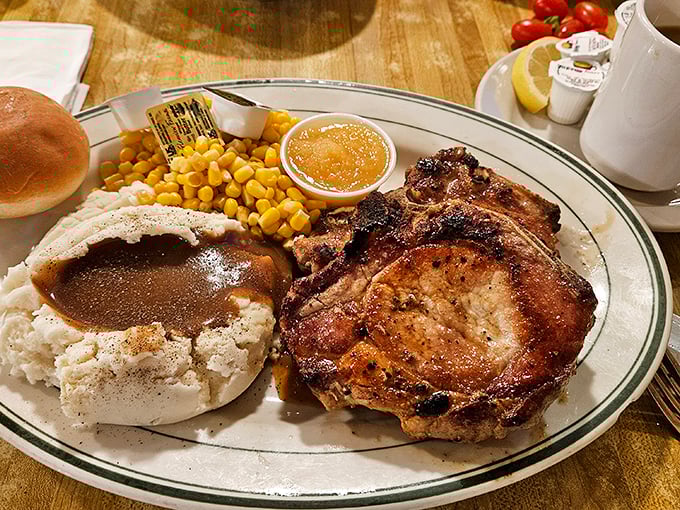 That pork chop dinner with mashed potatoes isn't just a meal&mdash;it's a hug on a plate after a long Alaskan day.