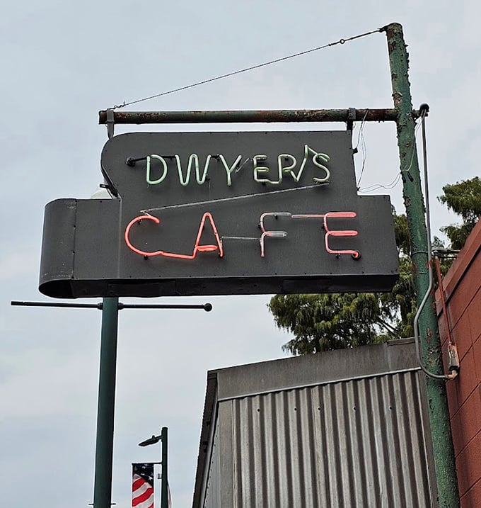 The vintage sign has guided hungry travelers and locals alike to this breakfast haven since long before GPS could tell you where to eat.