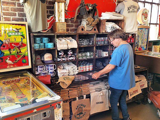 The merchandise corner offers modern souvenirs of your antiquing adventure &ndash; proof you visited before your friends discovered this treasure trove.
