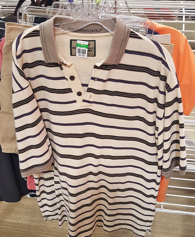 This striped polo still has decades of golf outings and casual Fridays left in it&mdash;at a price that leaves room in your budget for the 19th hole.