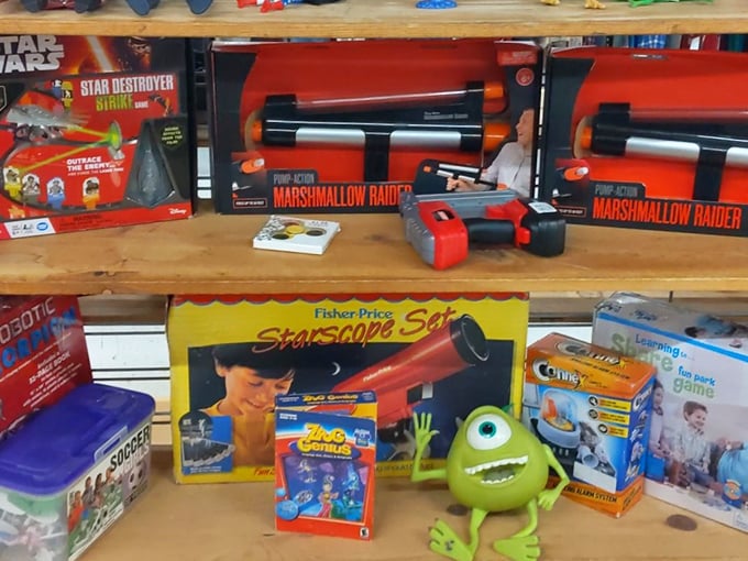 Toys that survived childhood's enthusiasm await their next playdate. That Fisher-Price telescope might discover the next Neil deGrasse Tyson.