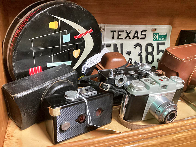 Vintage cameras that captured memories long before selfies existed. Each one tells the story of family vacations and first days of school.