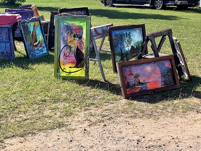 Stained glass art catches the sunlight, transforming ordinary scenes into jewel-toned masterpieces that would make Tiffany himself stop for a second look.