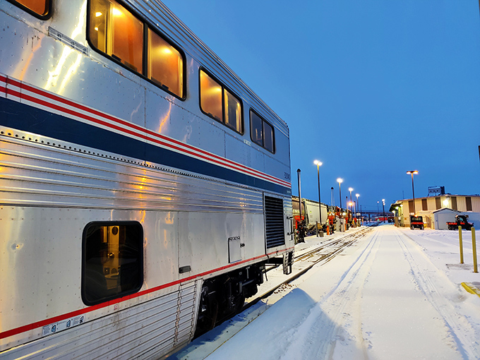Amtrak's Empire Builder makes its winter stop in Havre, connecting this small town to Seattle and Chicago&mdash;a lifeline dressed in silver and snow.