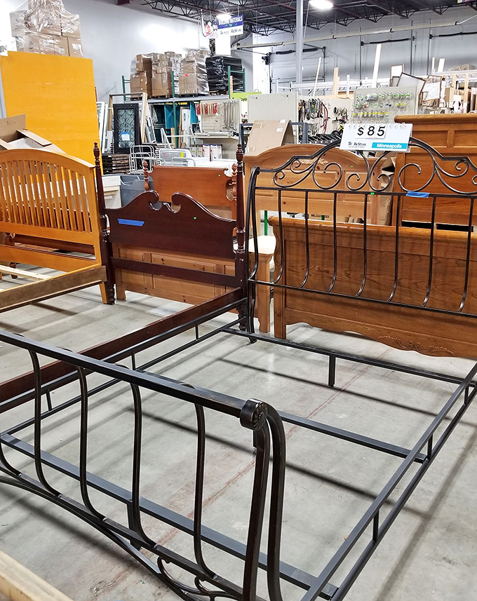 Bed frames with character and history, priced so low you'll sleep better knowing how much you saved.