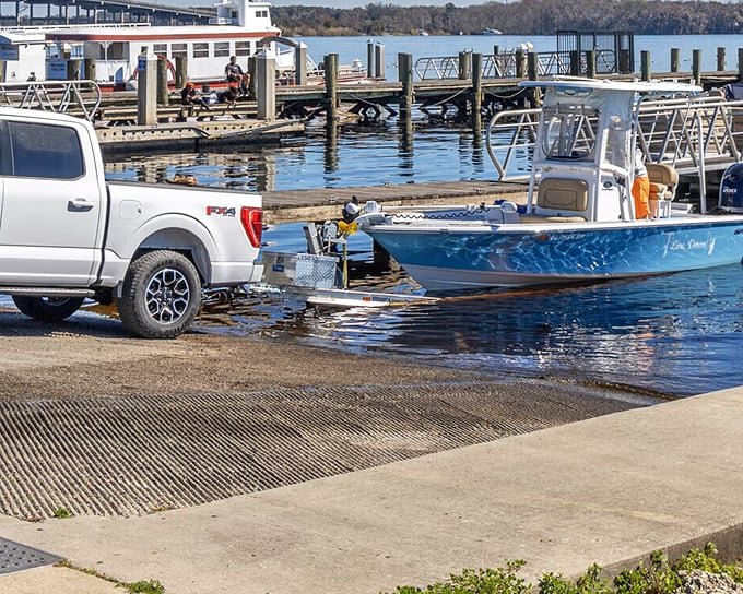 Where boat meets river meets truck&mdash;this boat ramp represents Palatka's practical approach to Florida living: accessible, authentic, and ready for adventure.