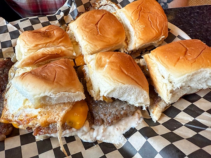 Sliders that stopped traffic. These mini breakfast sandwiches prove that sometimes the best things come in small, perfectly toasted packages.