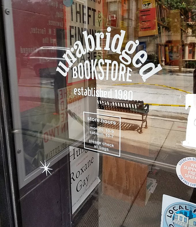The door declares "established 1980" with quiet confidence. Like all great stories, this bookstore has a compelling beginning that promises more chapters.