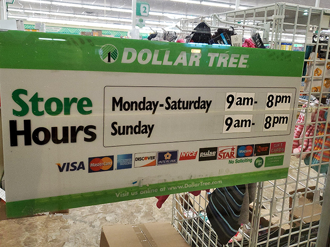 The store hours sign &ndash; your guide to planning strategic shopping missions that won't break the bank but might break your self-control.