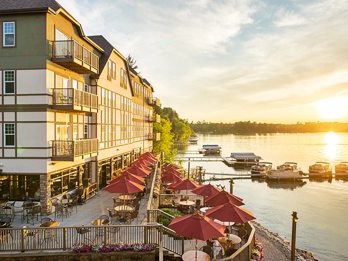 Chase on the Lake's waterfront dining captures that magical golden hour when the lake glitters and dinner tastes better with a sunset view.
