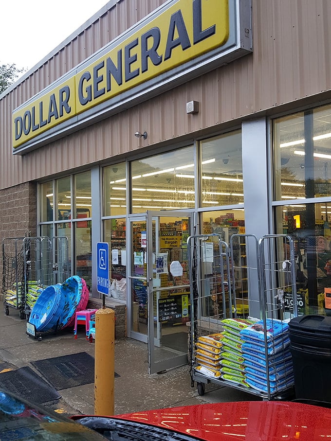 The Dollar General—proof that even in our most picturesque towns, sometimes you just need affordable paper towels and a candy bar.