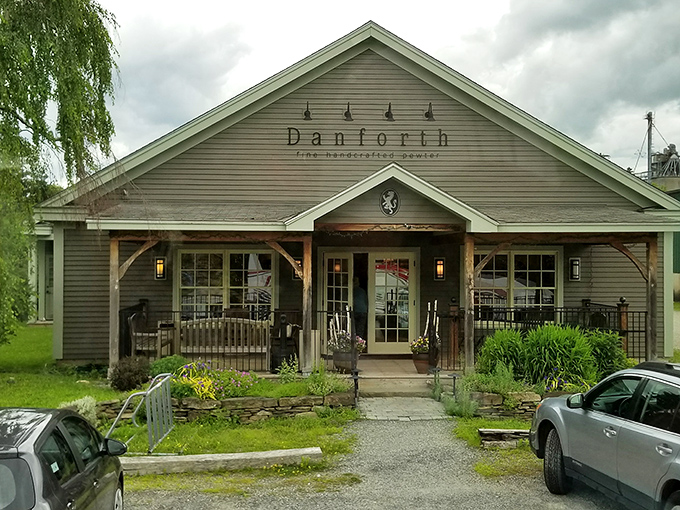 Danforth Pewter's charming workshop storefront invites you into a world where centuries-old craftsmanship meets contemporary design, all under one Vermont roof.