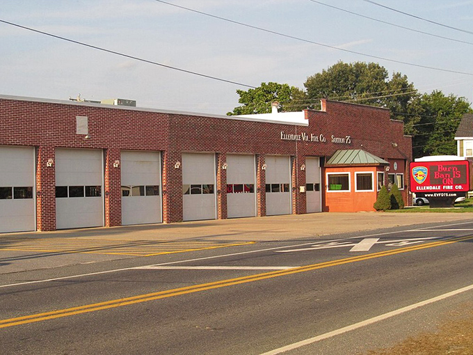 Volunteers keeping watch. The Ellendale Fire Company represents the community spirit that makes small-town living special&mdash;neighbors looking out for neighbors in the most literal sense.